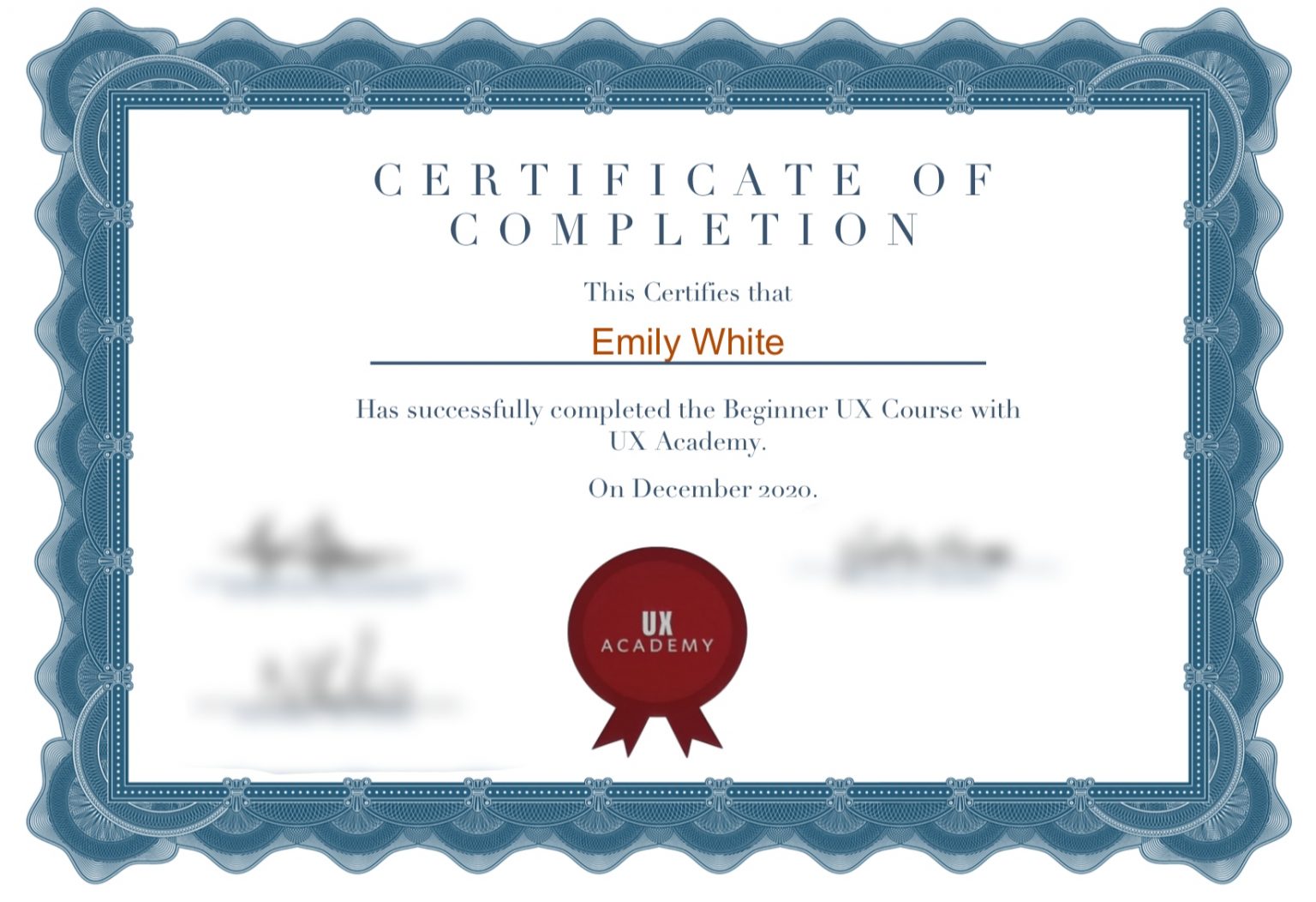 Get a Signed Course Certificate upon completing one of our courses